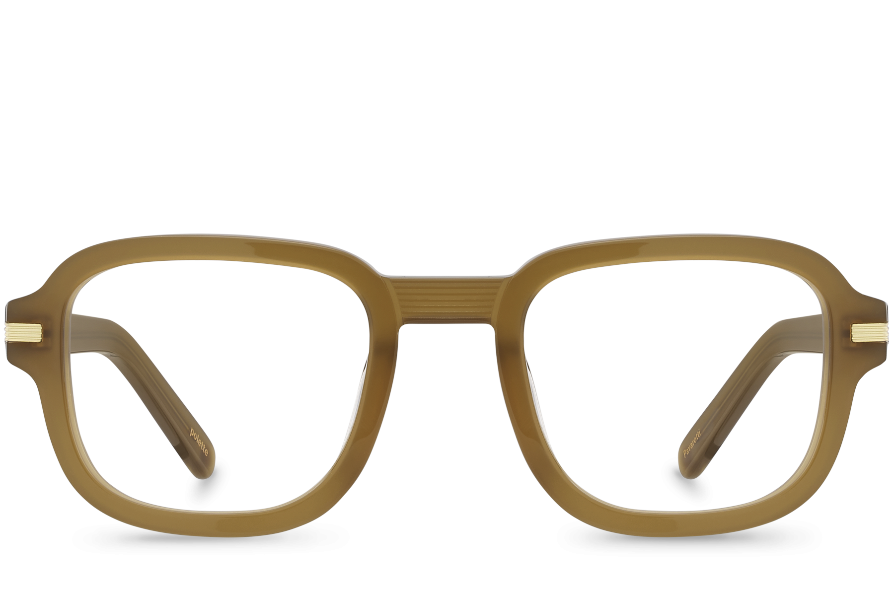 Pavarotti | Rectangular Brown Eco Acetate Glasses | polette - Polette US