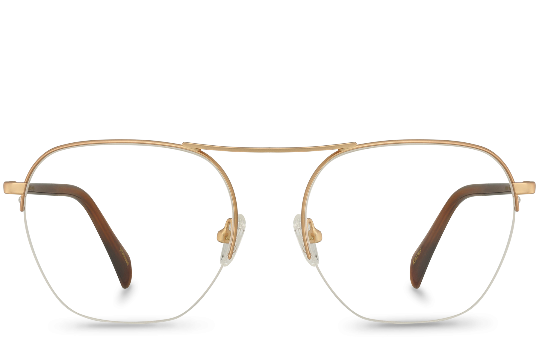 Eames Gold golden Aviator metal glasses | polette - Polette Spain